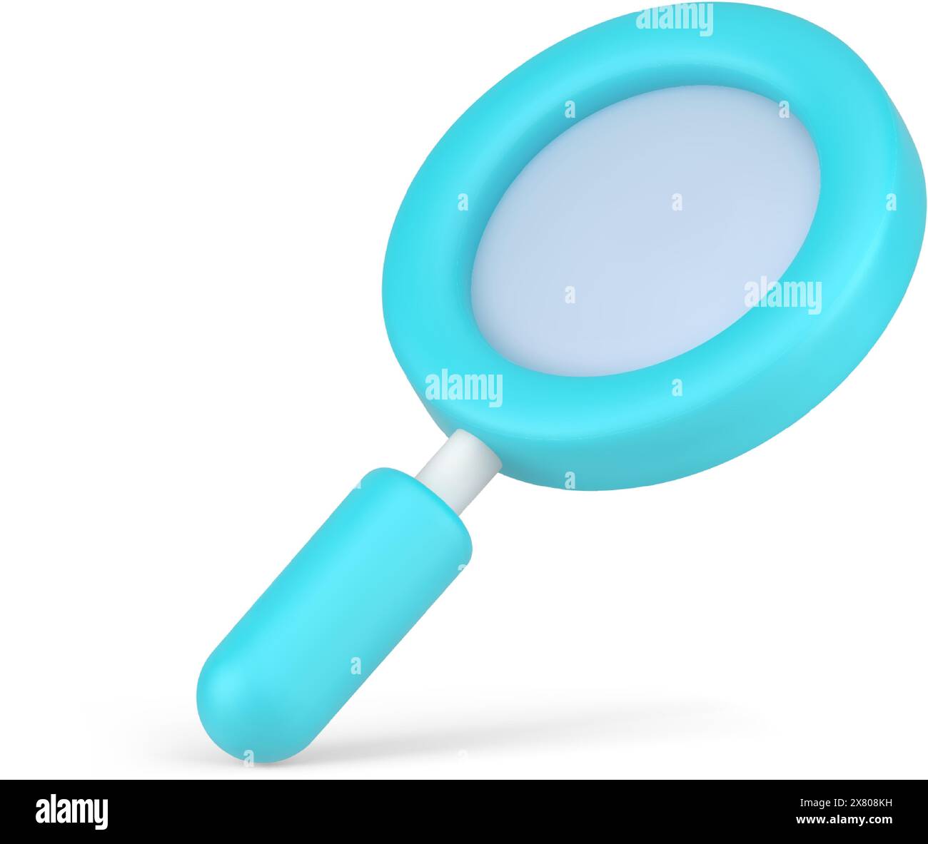 Turquoise 3d magnifier. Volumetric magnifying tool with analytical ...
