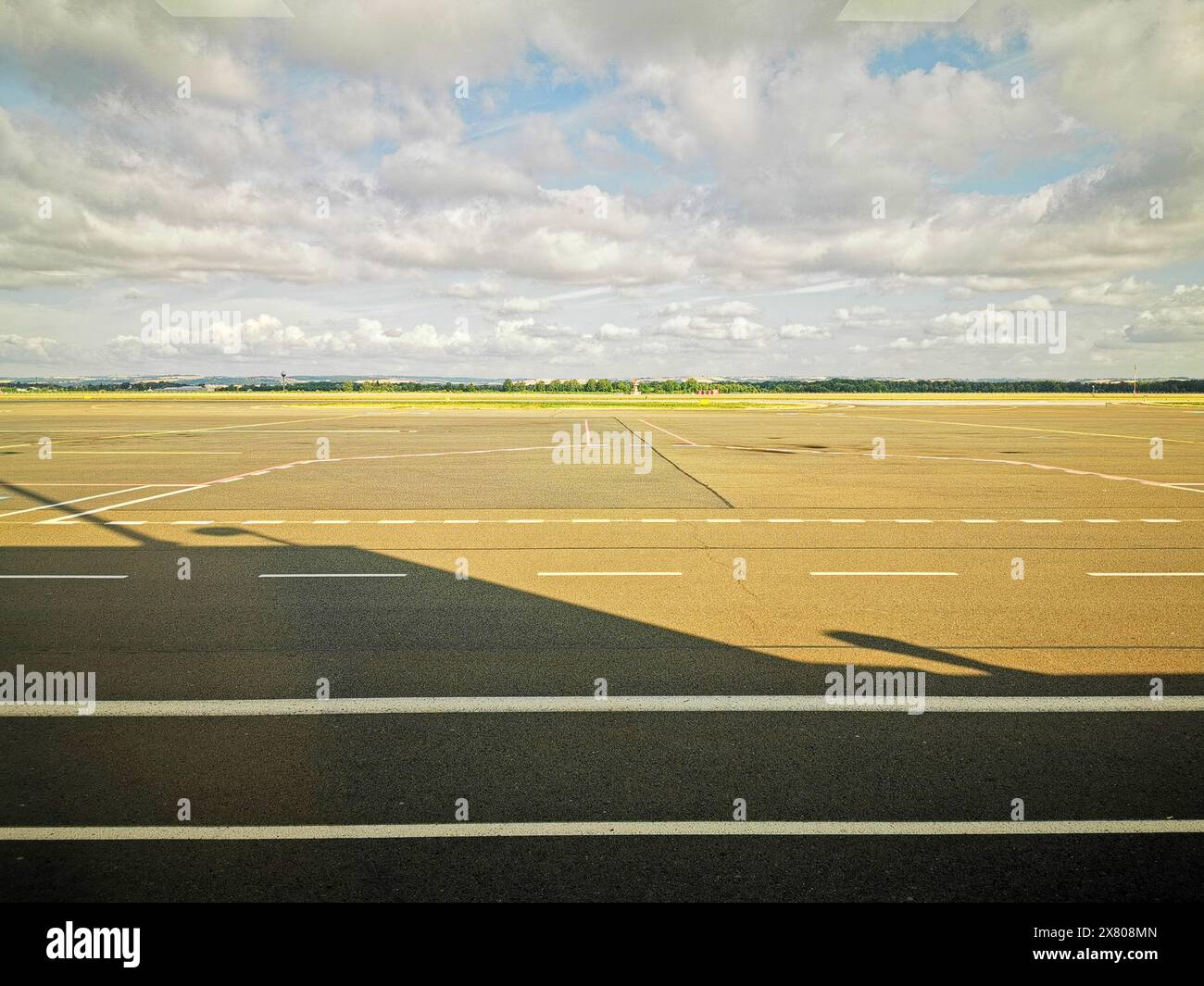 clear airport in the early morning as nice background Stock Photo - Alamy