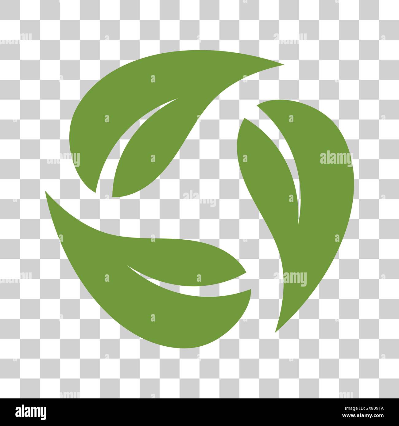 Recycling icon on transparent background Stock Vector Image & Art - Alamy