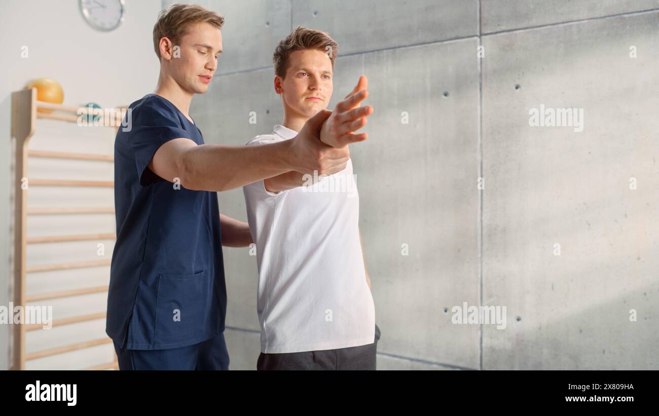 Professional Physiotherapist Working on Specific Muscle Groups and Back ...