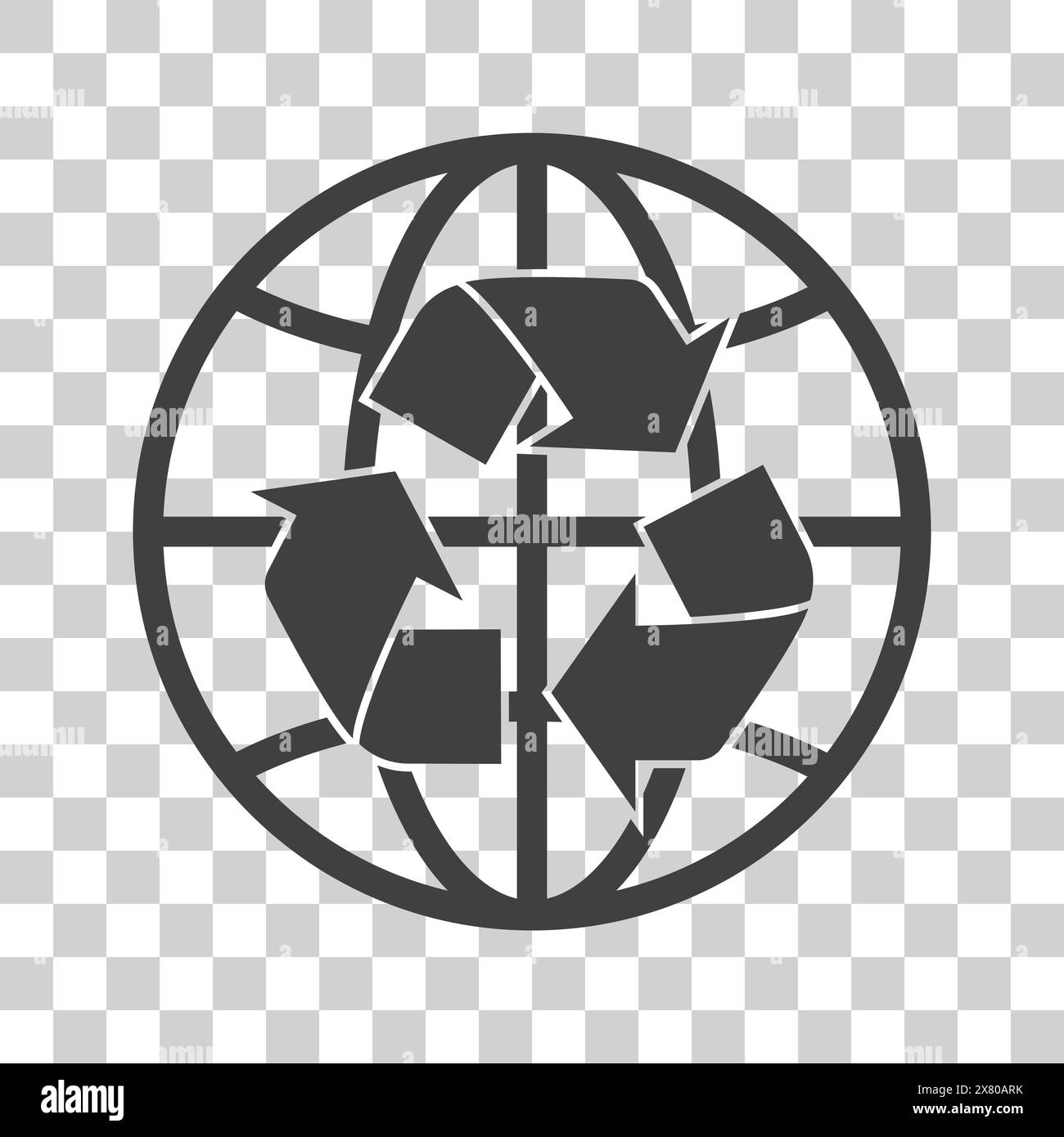 Planet recycling icon on white background Stock Vector Image & Art - Alamy