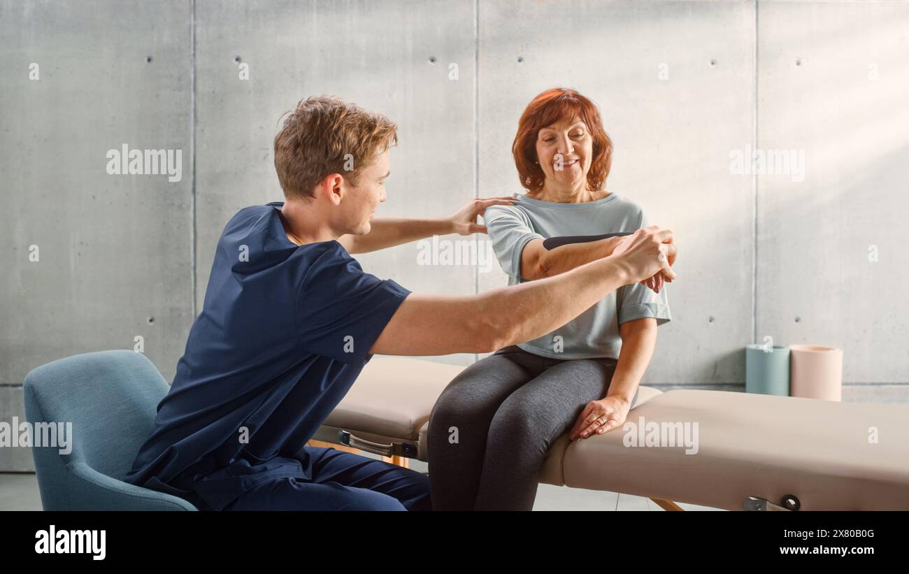 Woman undergoing physiotherapy on hi-res stock photography and images ...