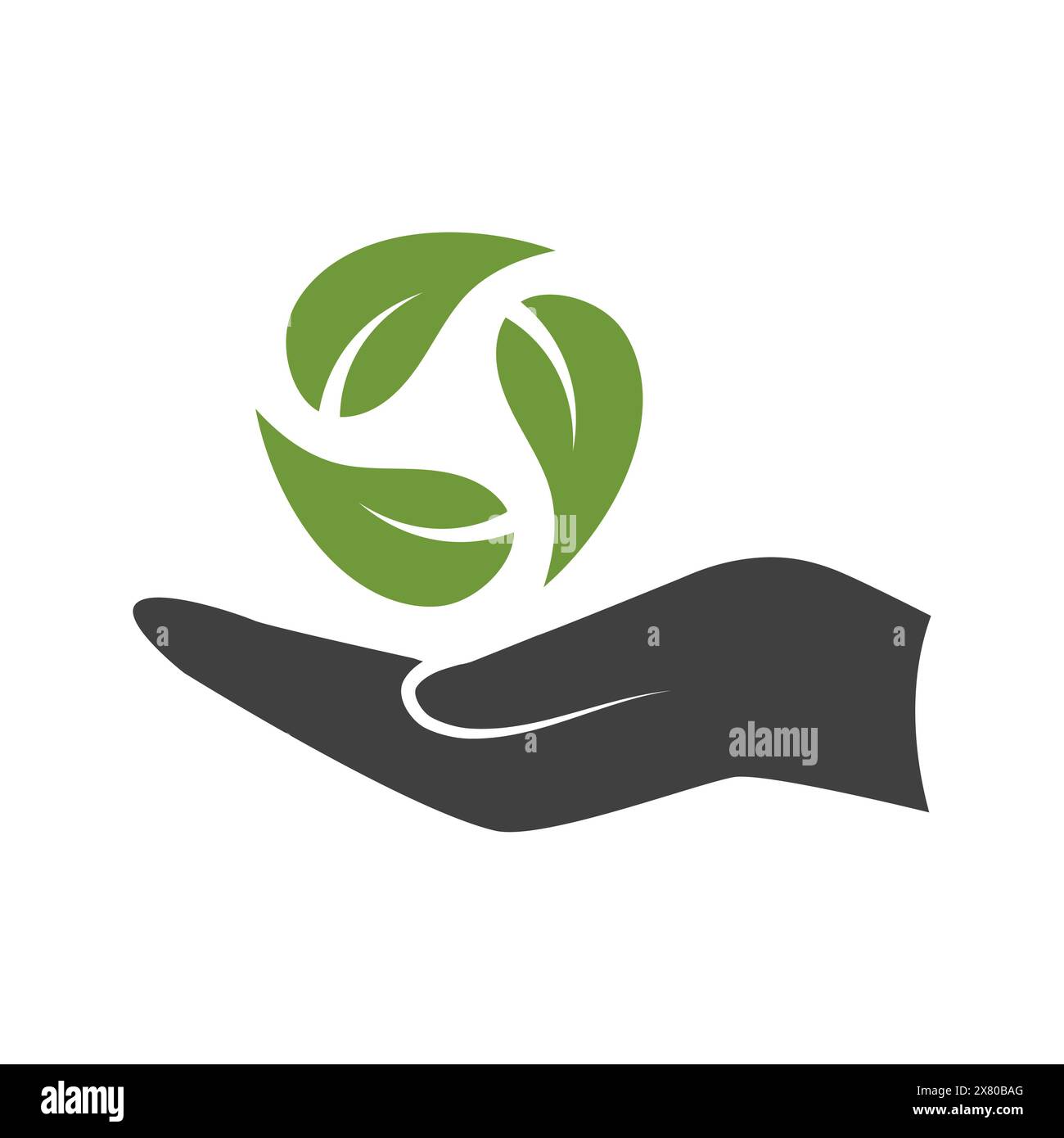 recycling icon in human hand Stock Vector Image & Art - Alamy