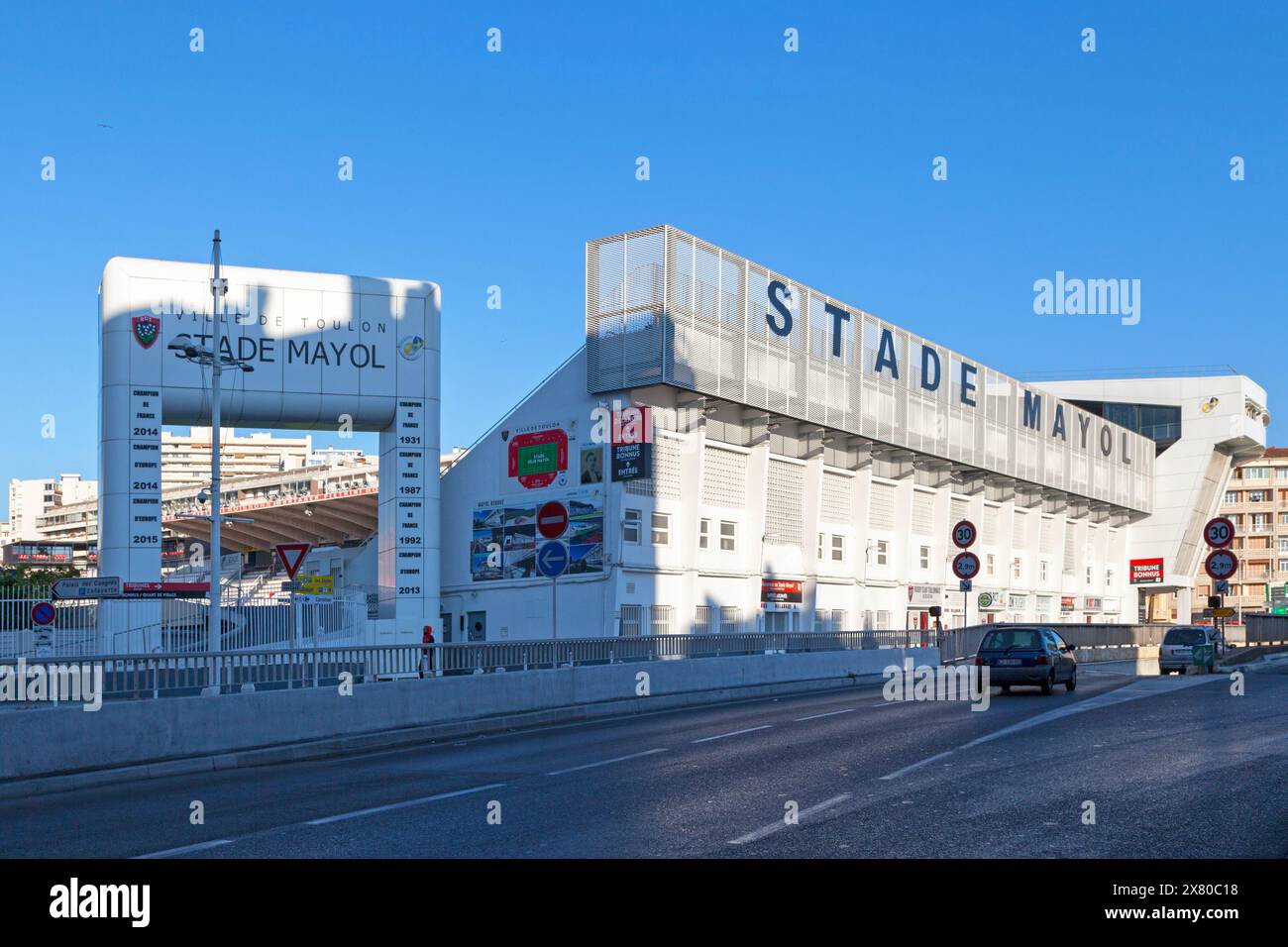 Toulon, France - March 24 2019: The Stade Mayol is a multi-purpose ...