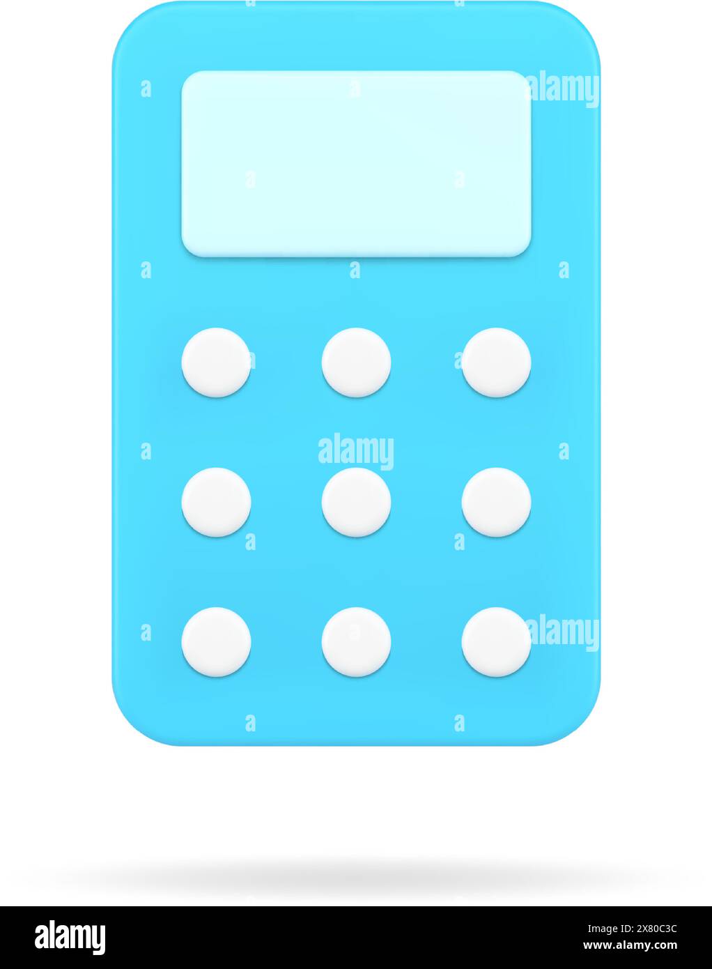 Blue remote control 3d icon. Digital device for wireless communication ...