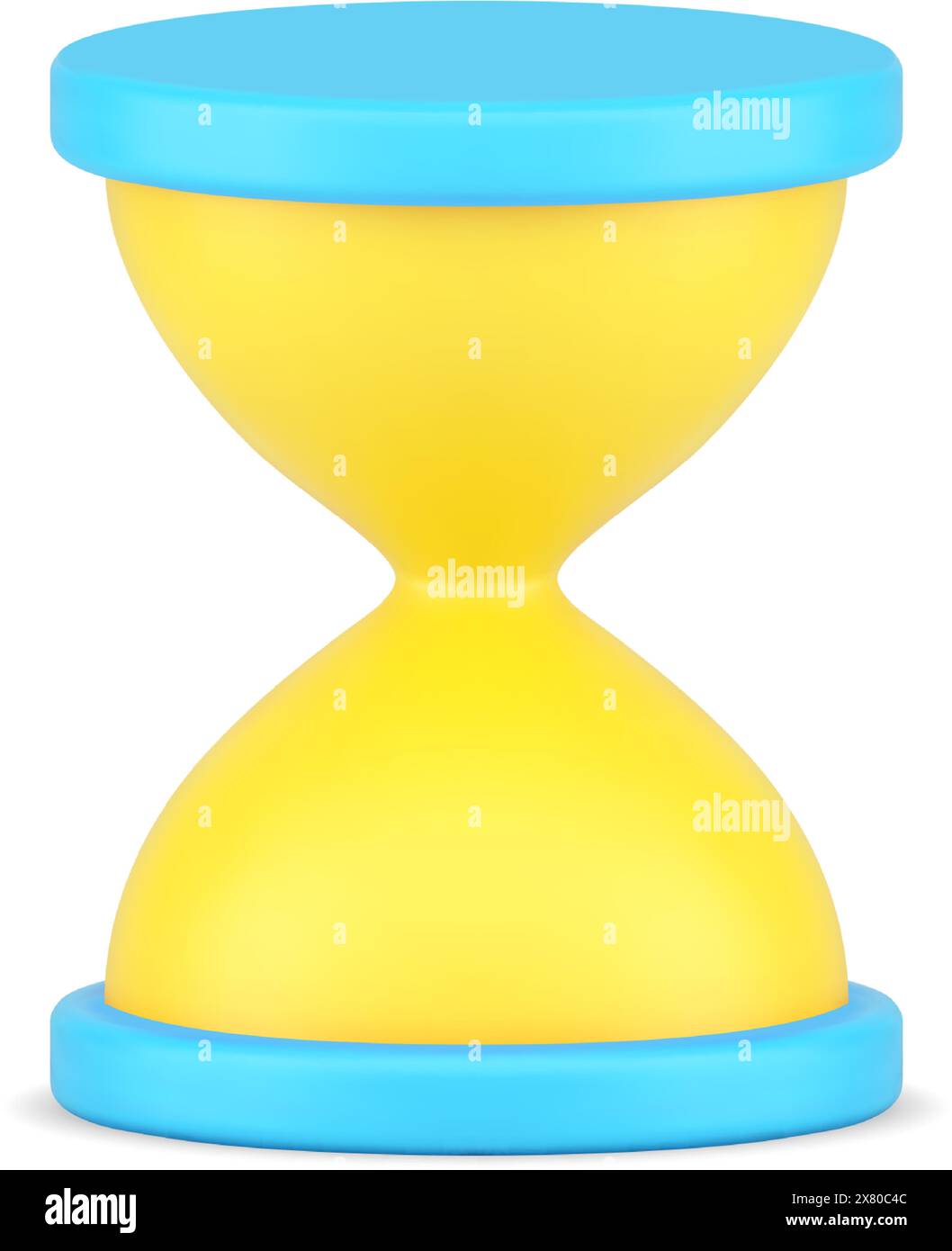 Realistic hourglass icon. Volumetric retro timer with sandy countdown ...