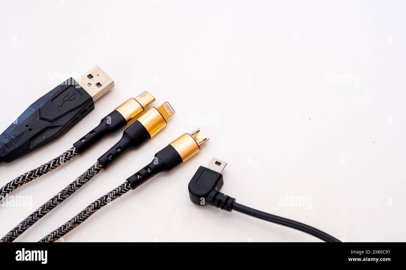 Smart Technology Data Connection Cable in the Digital Age Stock Photo ...