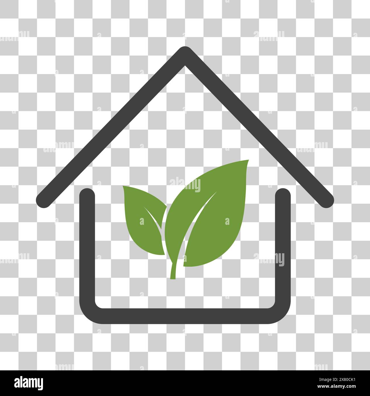 eco house icon on white background Stock Vector Image & Art - Alamy