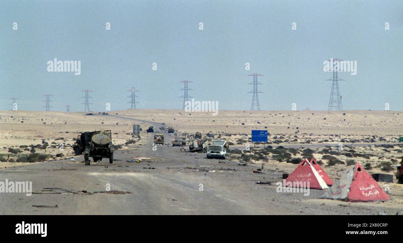 First Gulf War: 4th March 1991 A ubiquitous sight on the roads leading ...