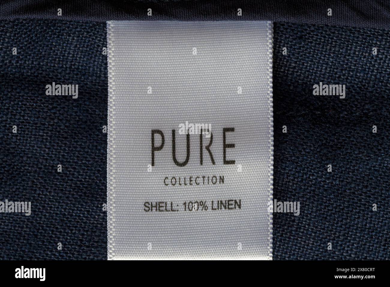 Pure Collection label in woman's top clothing garment - shell 100% ...