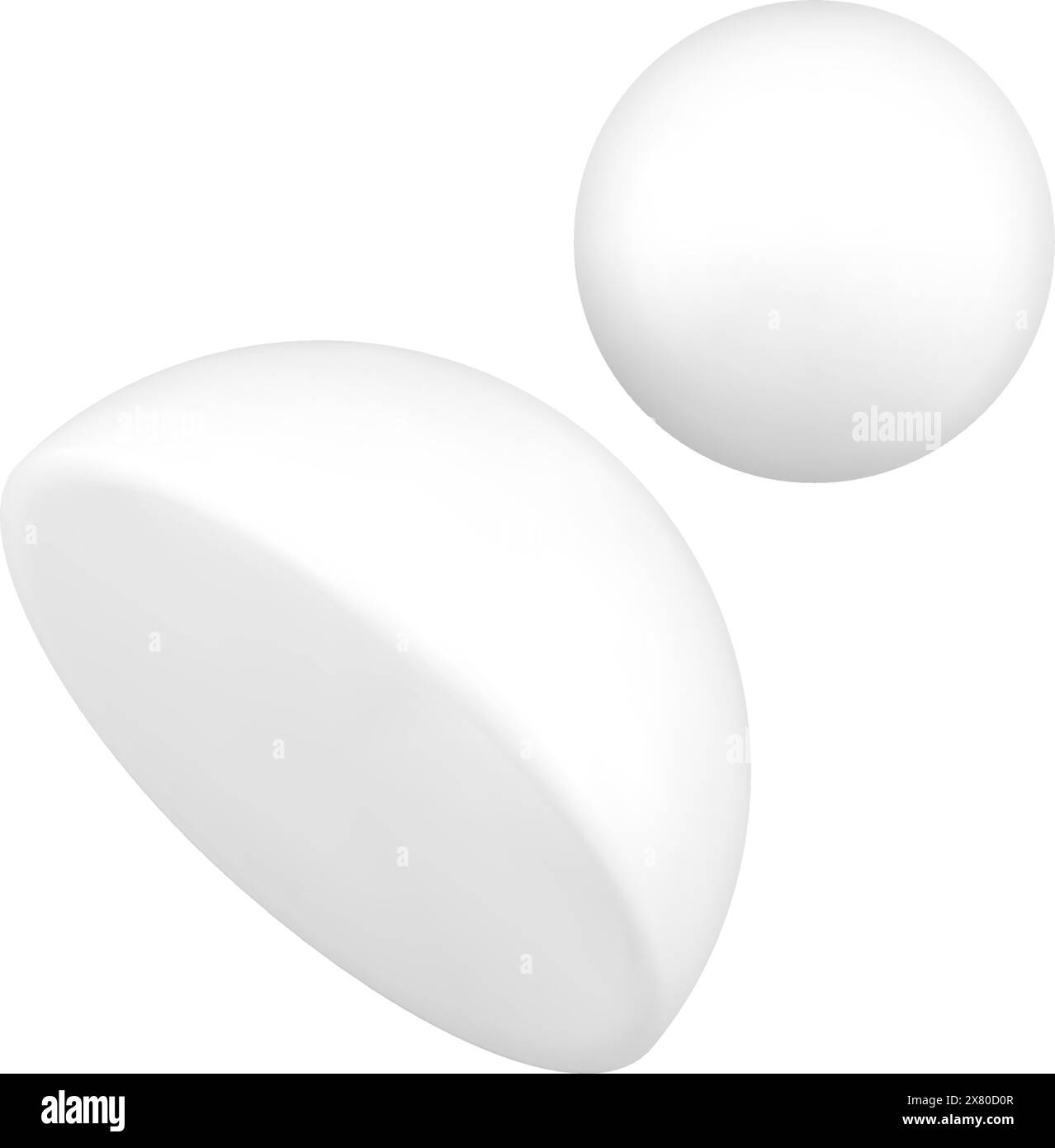 White human pictogram 3d icon. Minimalistic avatar for online ...