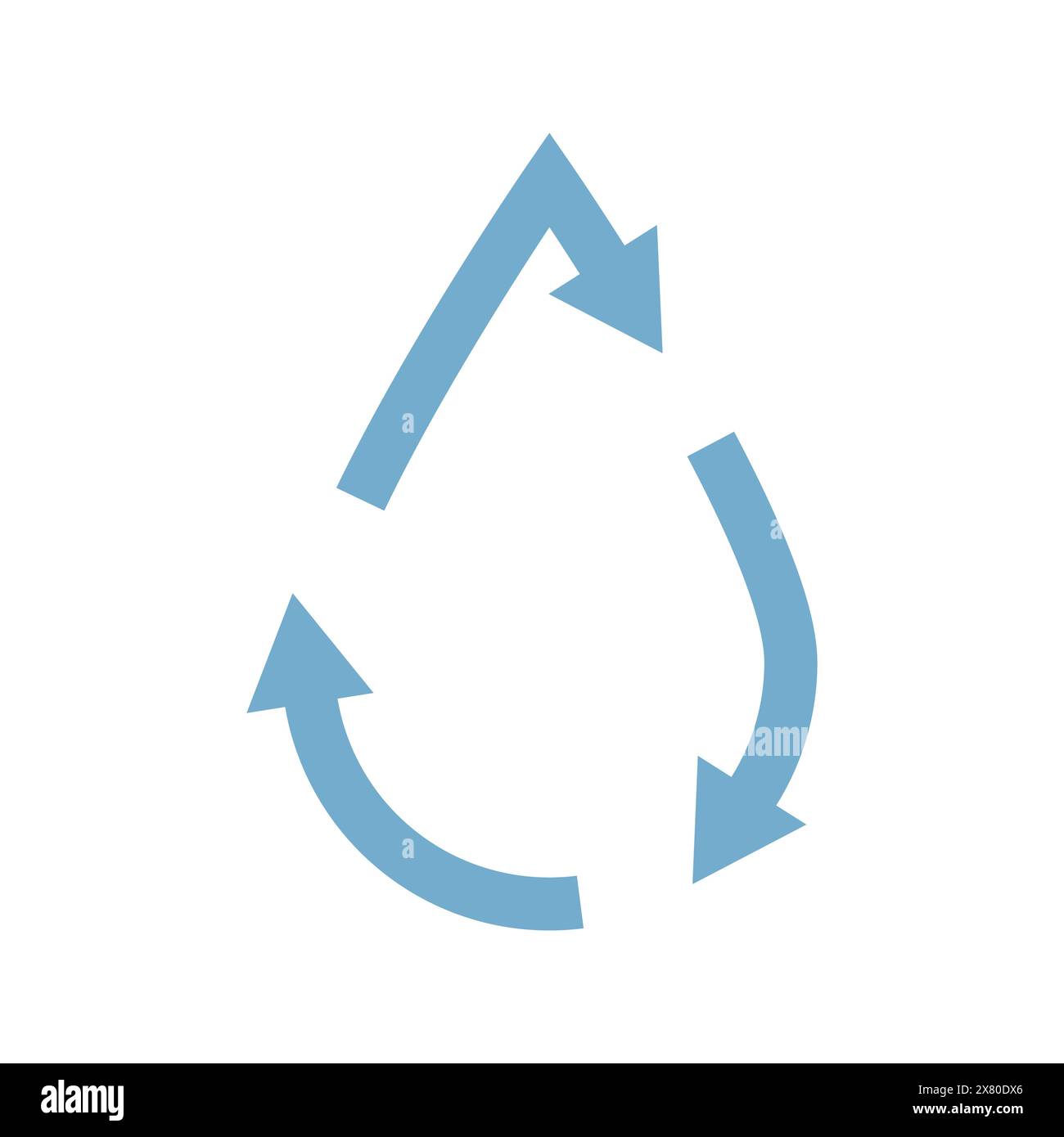 water recycling icon on white background Stock Vector Image & Art - Alamy