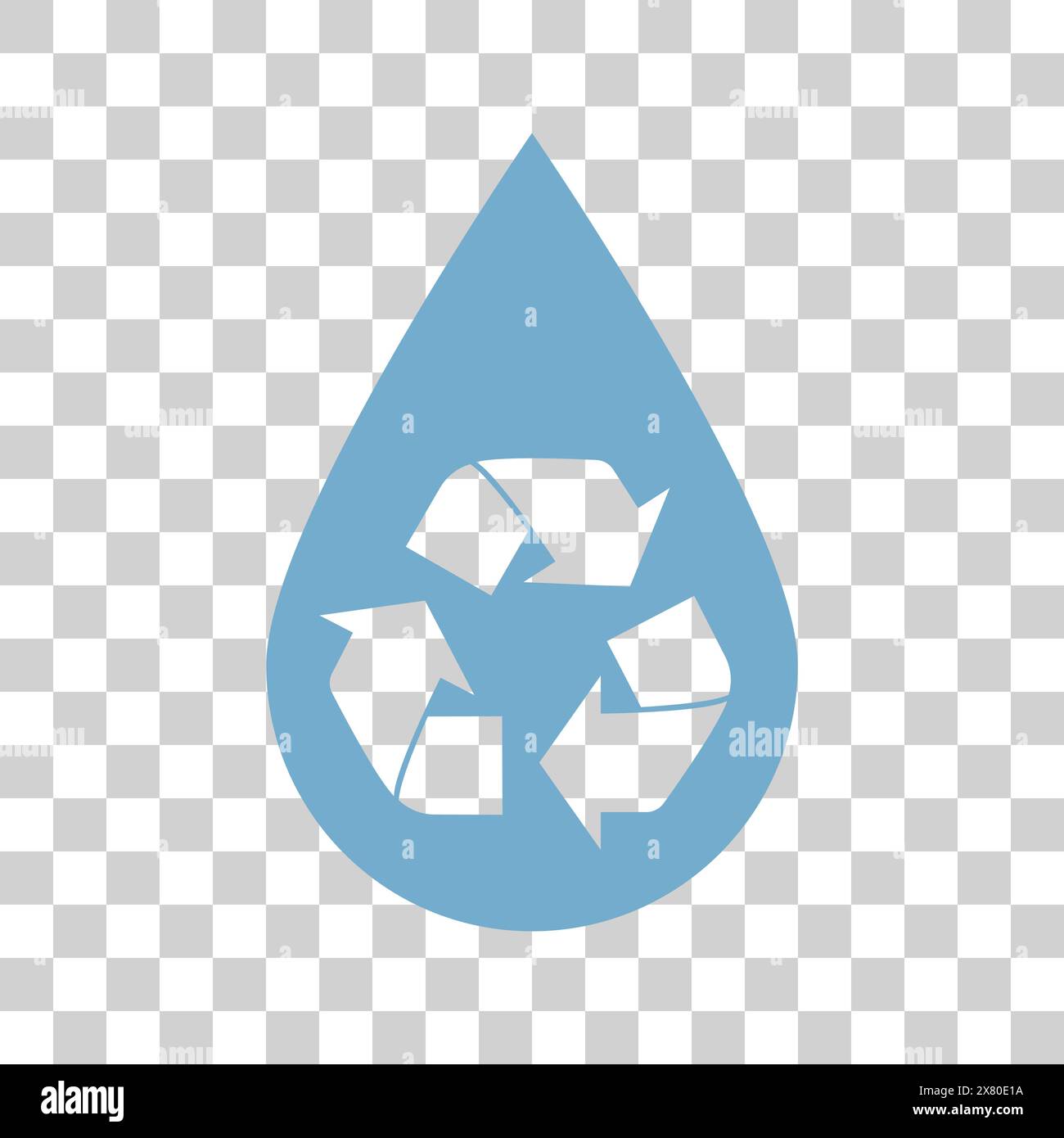 water recycling icon on white background Stock Vector Image & Art - Alamy