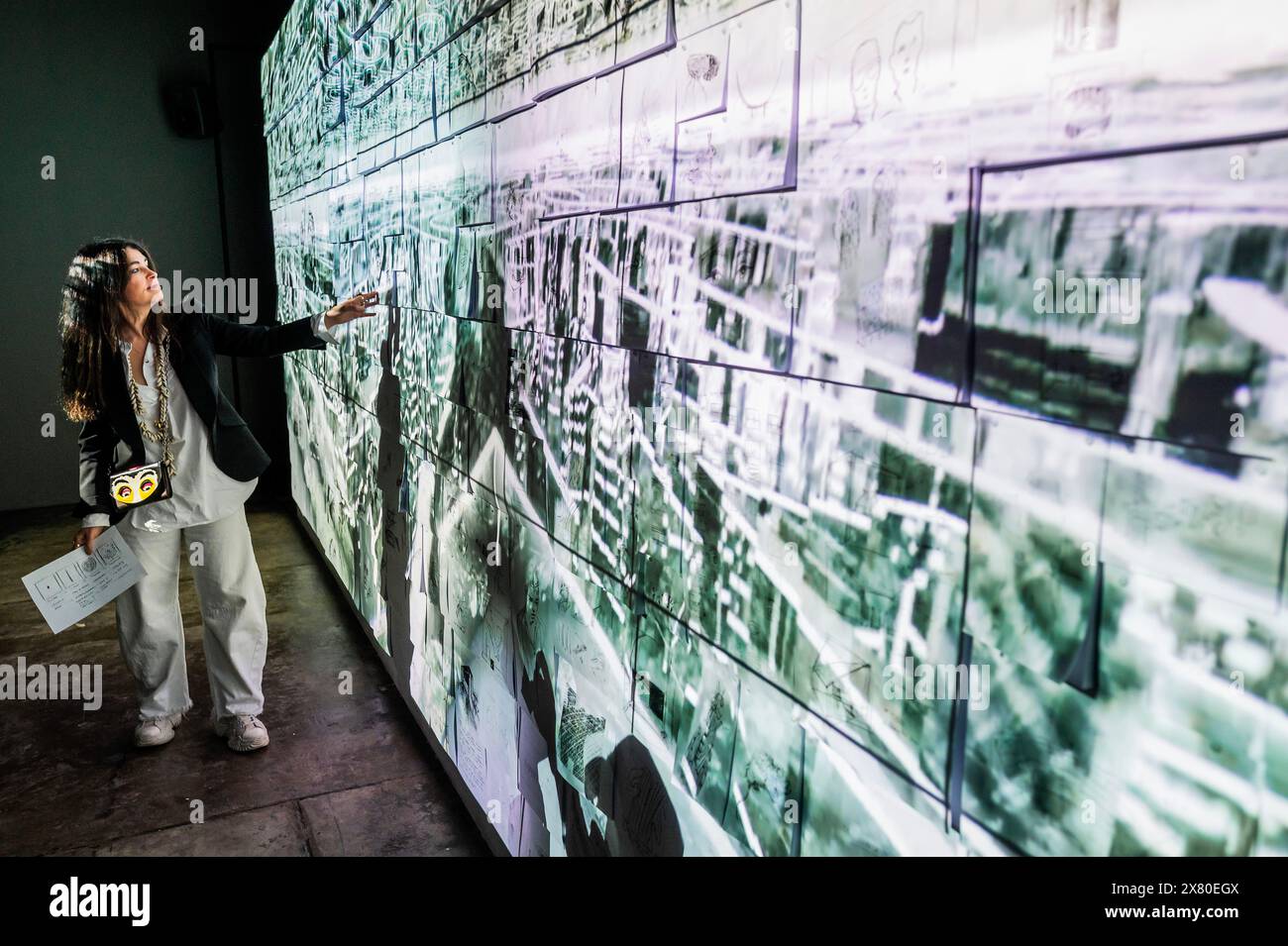 London, UK. 22nd May, 2024. Es Devlin pictured with Screenshare - 180 ...