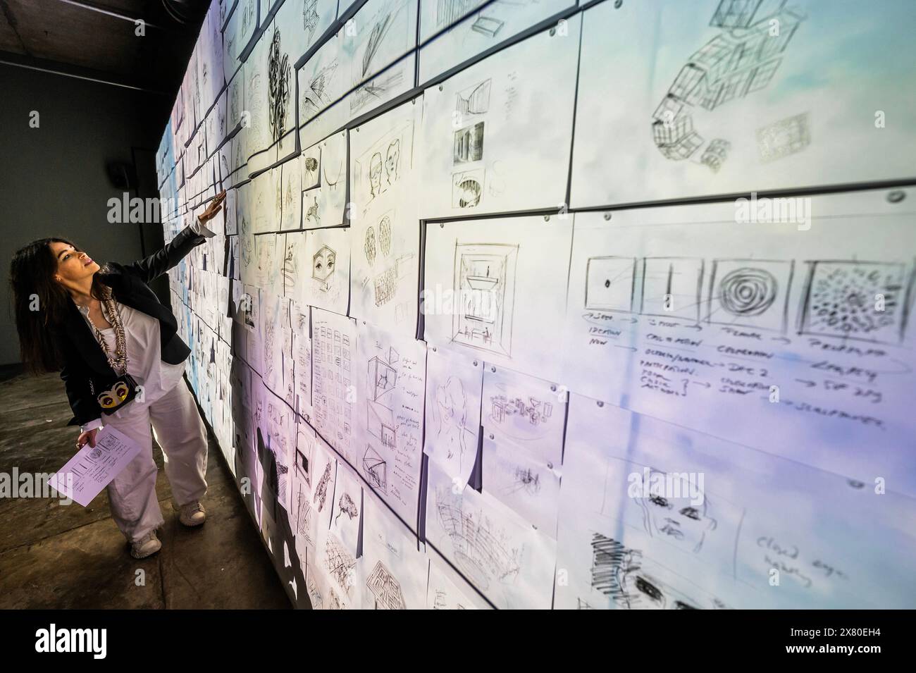 London, UK. 22 May 2024. Es Devlin pictured with Screenshare - 180 ...