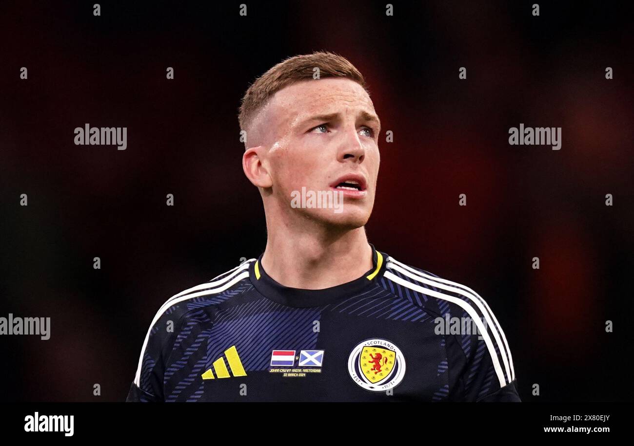 File photo dated 22-03-2024 of Lewis Ferguson, who will miss the Euro ...