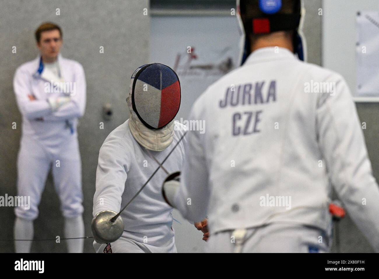 Prague, Czech Republic. 22nd May, 2024. Meeting with the fencing team ...