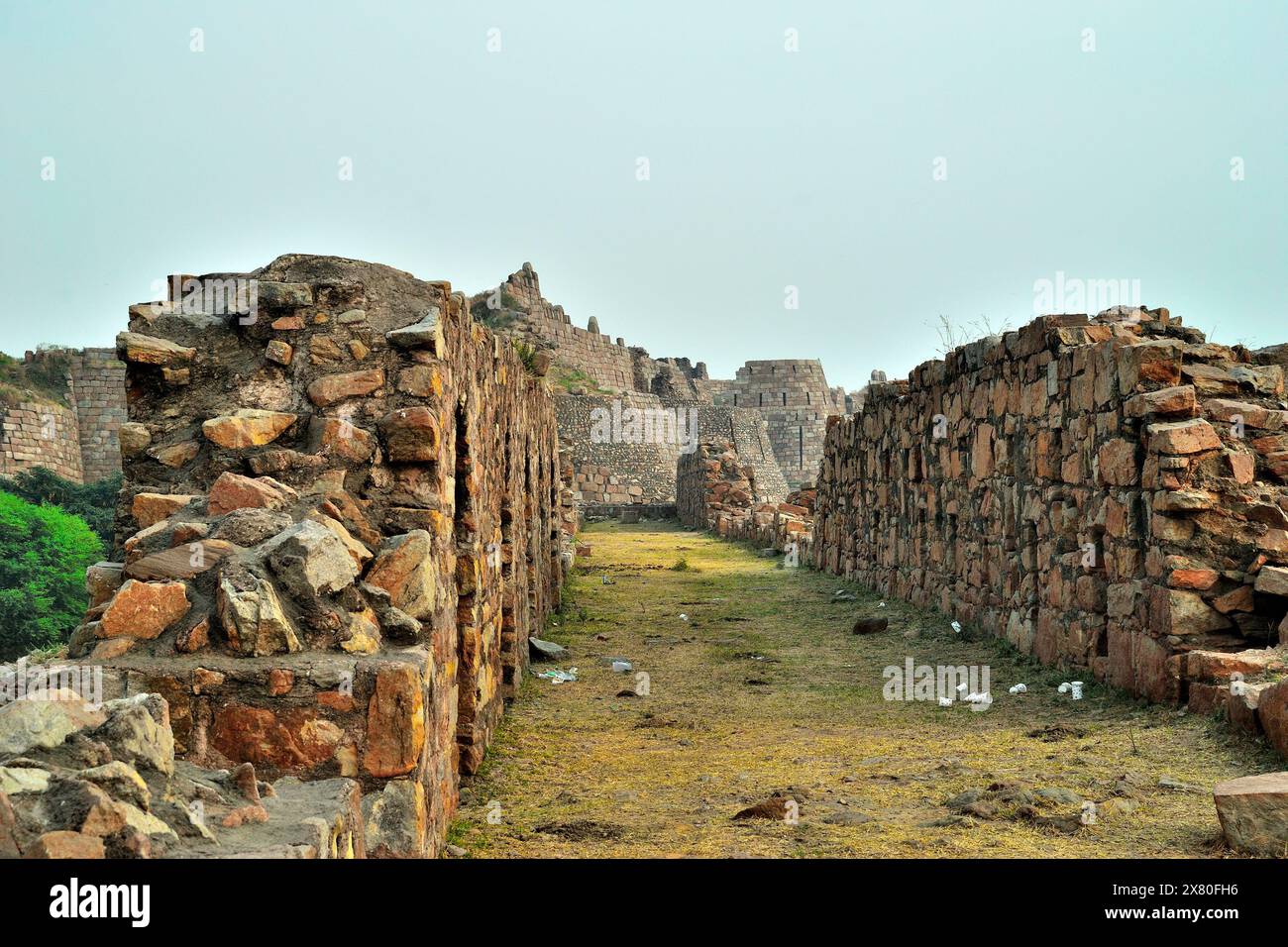 Tughluqabad Fort, a ruined fort, it was constructed by Ghiyasuddin ...