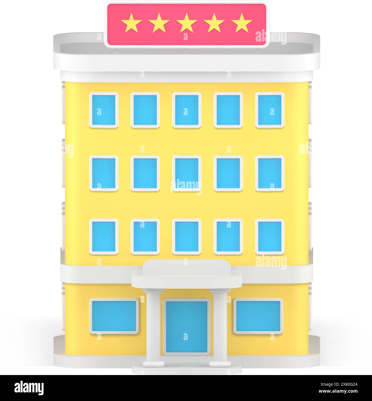 Resort front entrance Stock Vector Images - Alamy