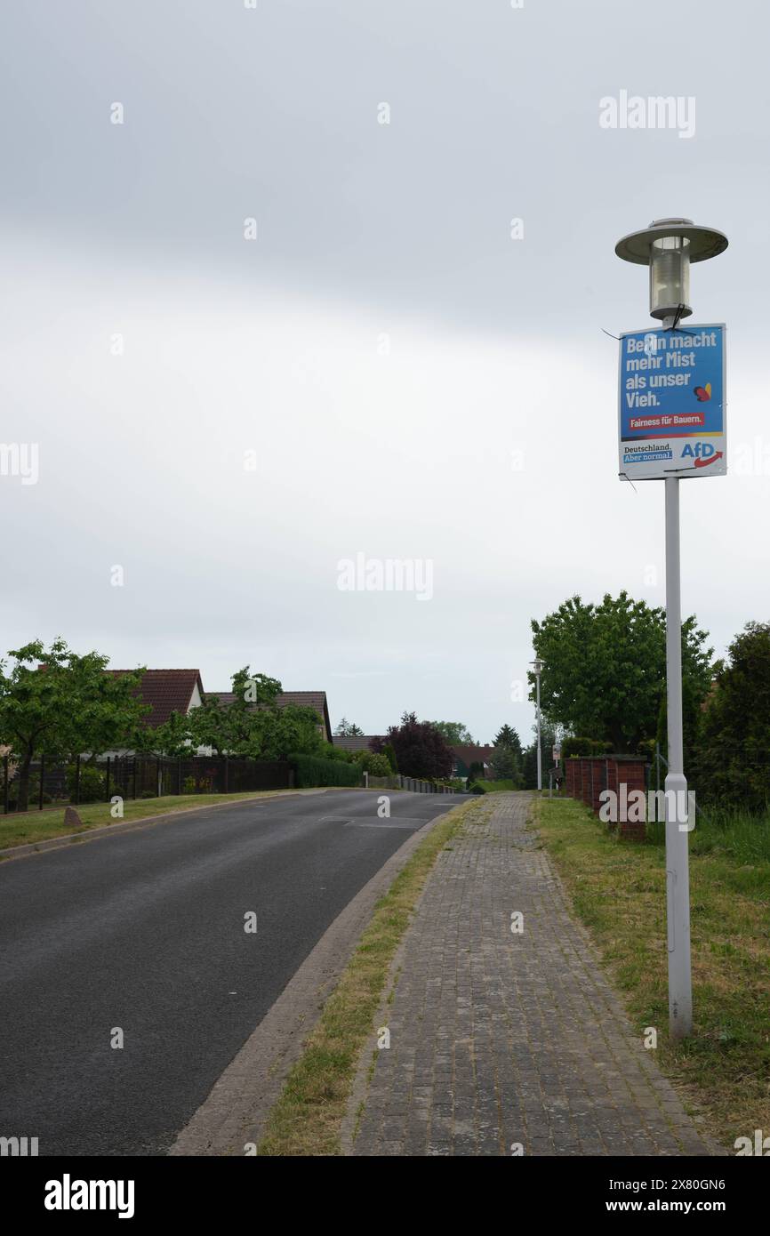 Wahlplakat GER, Berlin,20240519, Wahplakate in Brandenburg *** Election ...