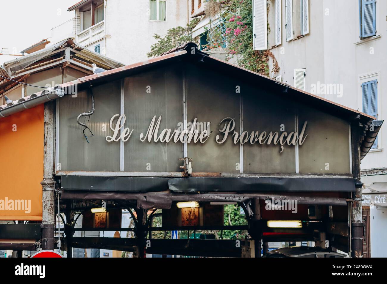 Antibes, France - November 12, 2022: Provencal market in Antibes on a ...