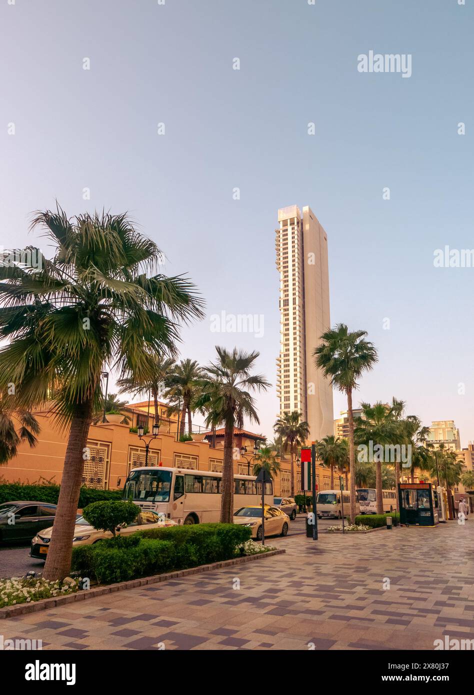 Street view of the JBR Walk, Dubai, United Arab Emirates Stock Photo ...