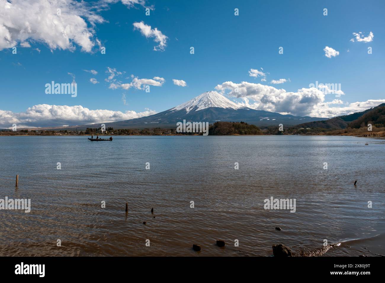Mount Fuji, Japan, an active stratovolcano on the island on Honshu. It ...