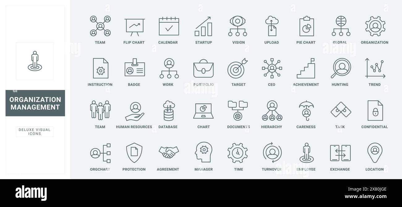 Outline organizational chart and diagram of business hierarchy of employees, team support, human ...