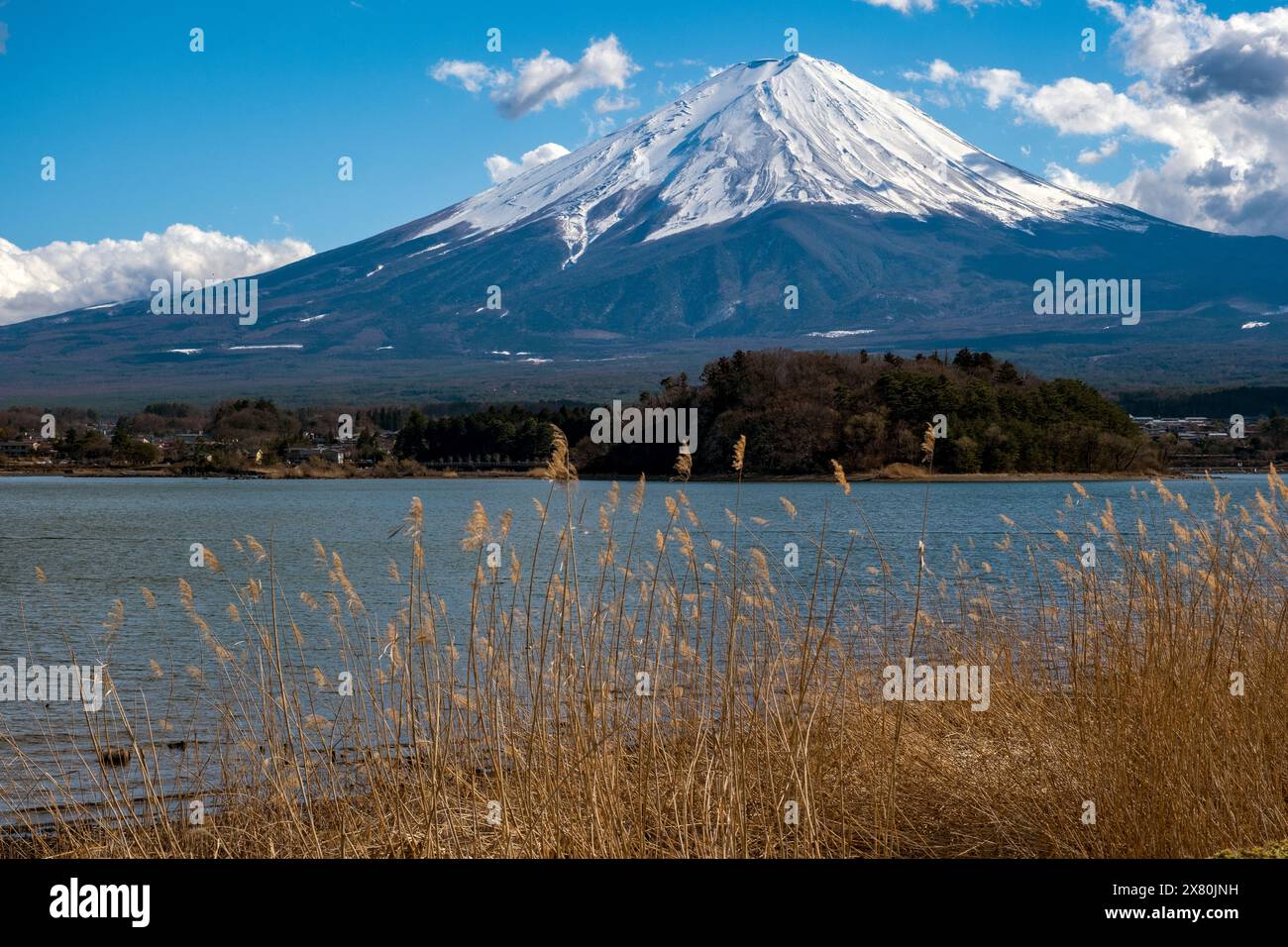 Mount Fuji, Japan, an active stratovolcano on the island on Honshu. It ...
