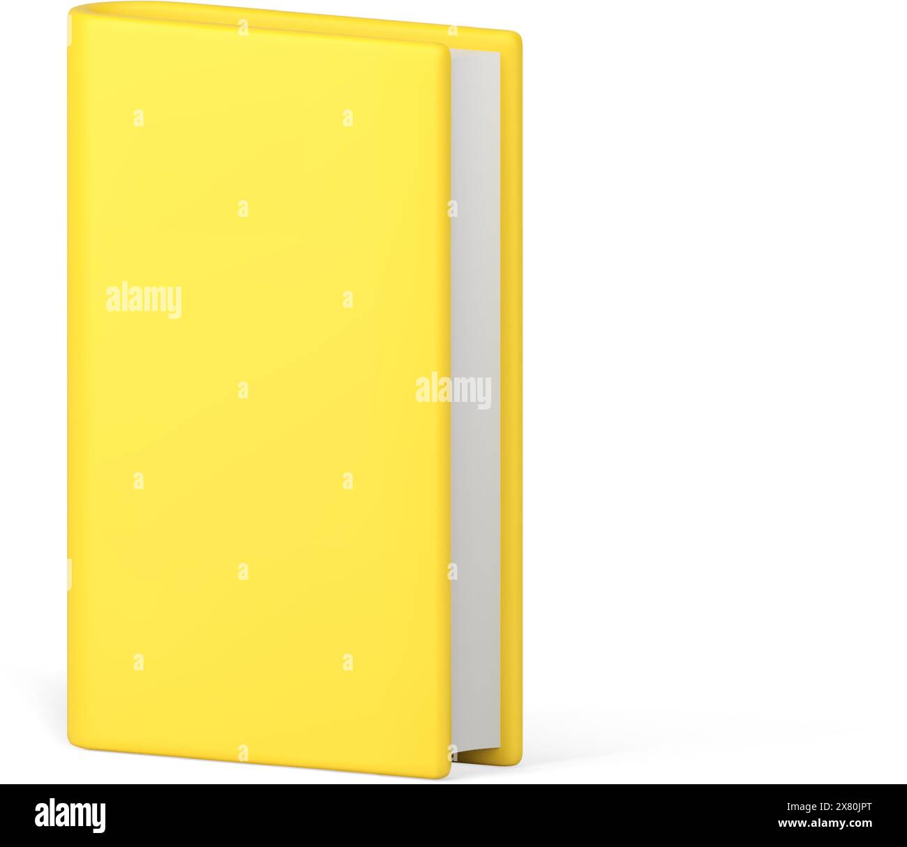 Yellow paper book notebook cover standing reading making notes ...