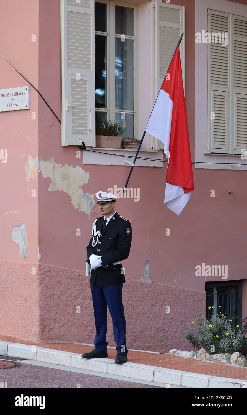 Monaco, Monaco - 11.19.2022 : Police officer during the celebration of ...