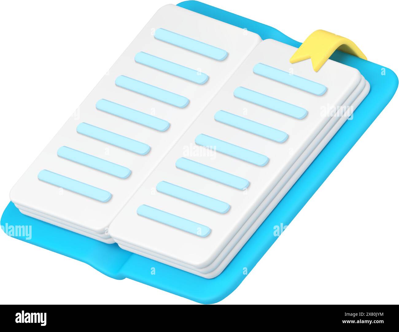 Paper information publication library book notepad with bookmark ...