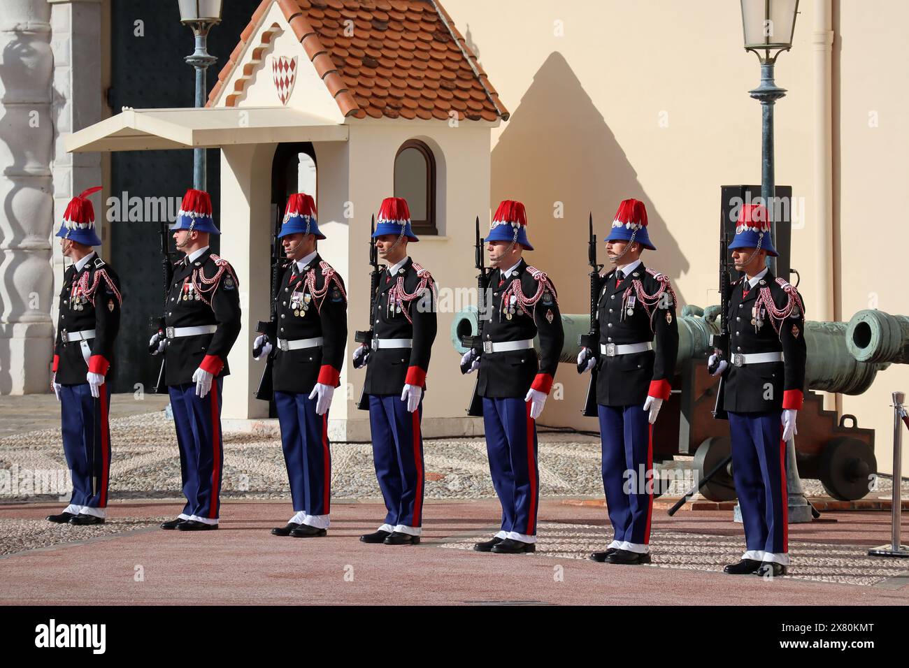 Monaco, Monaco - 11.19.2022 : Solemn guard march at the National Day of ...