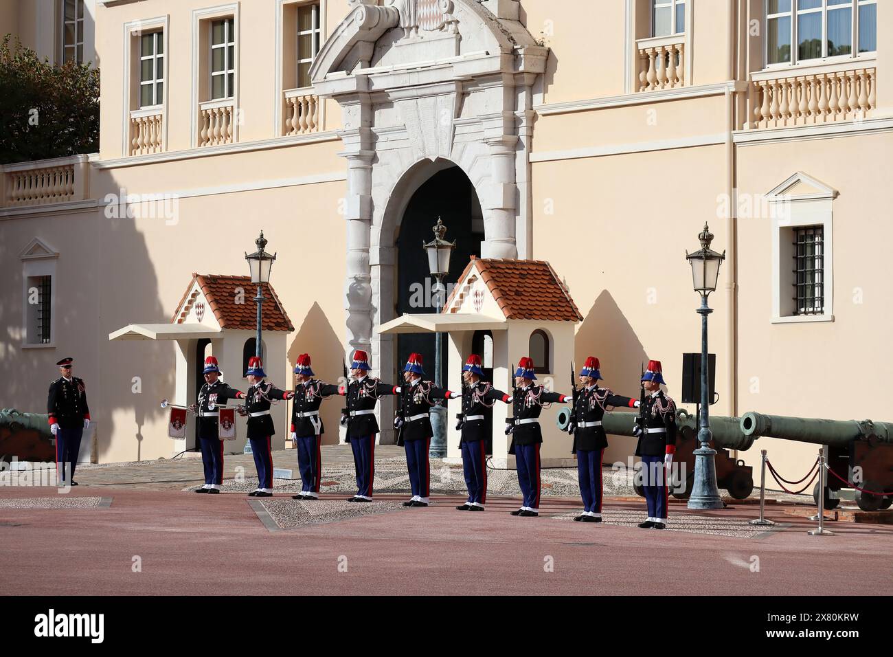 Monaco, Monaco - 11.19.2022 : Solemn guard march at the National Day of Monaco Stock Photo - Alamy