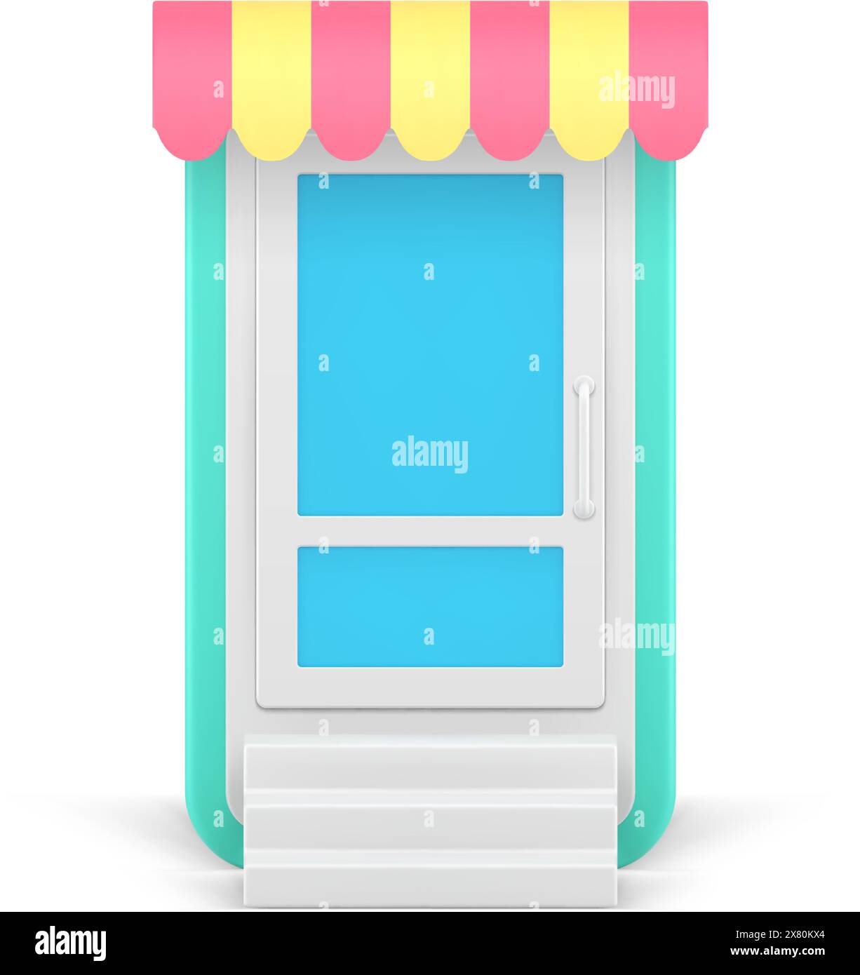 Smartphone app online shopping log in sign up entrance with window ...