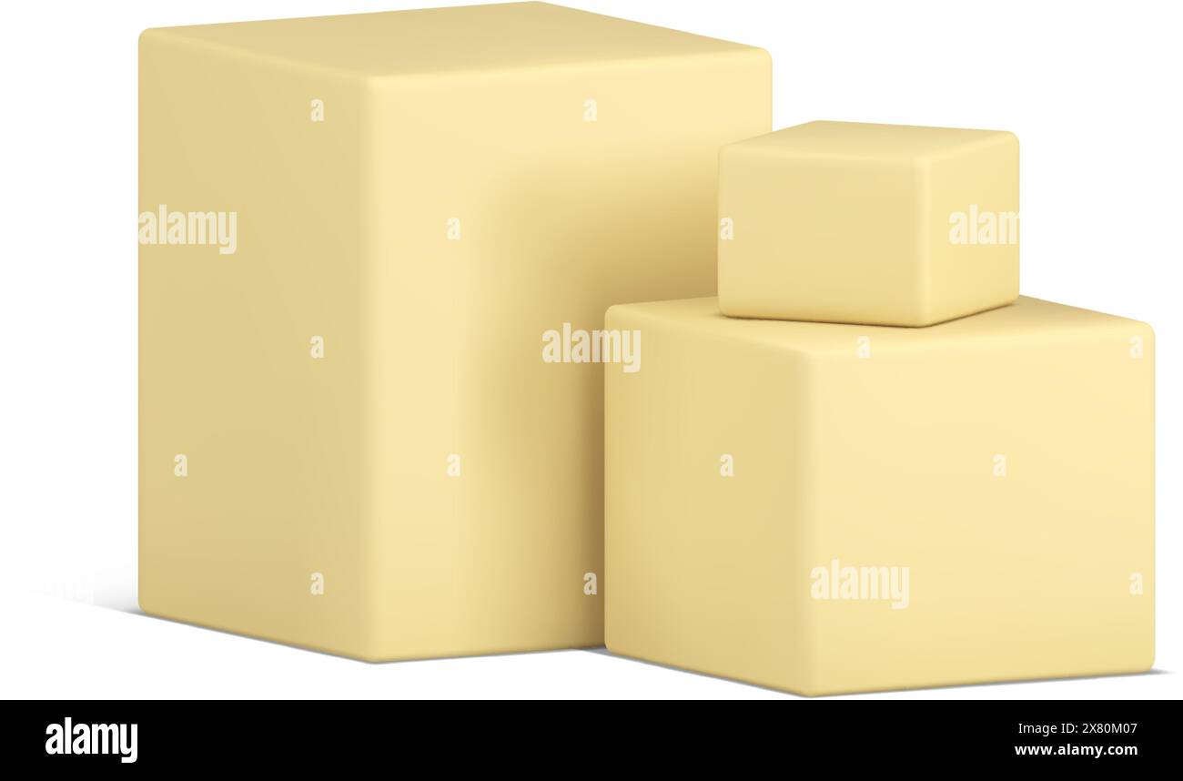 Stack cardboard boxes parcel postal package for personal things ...