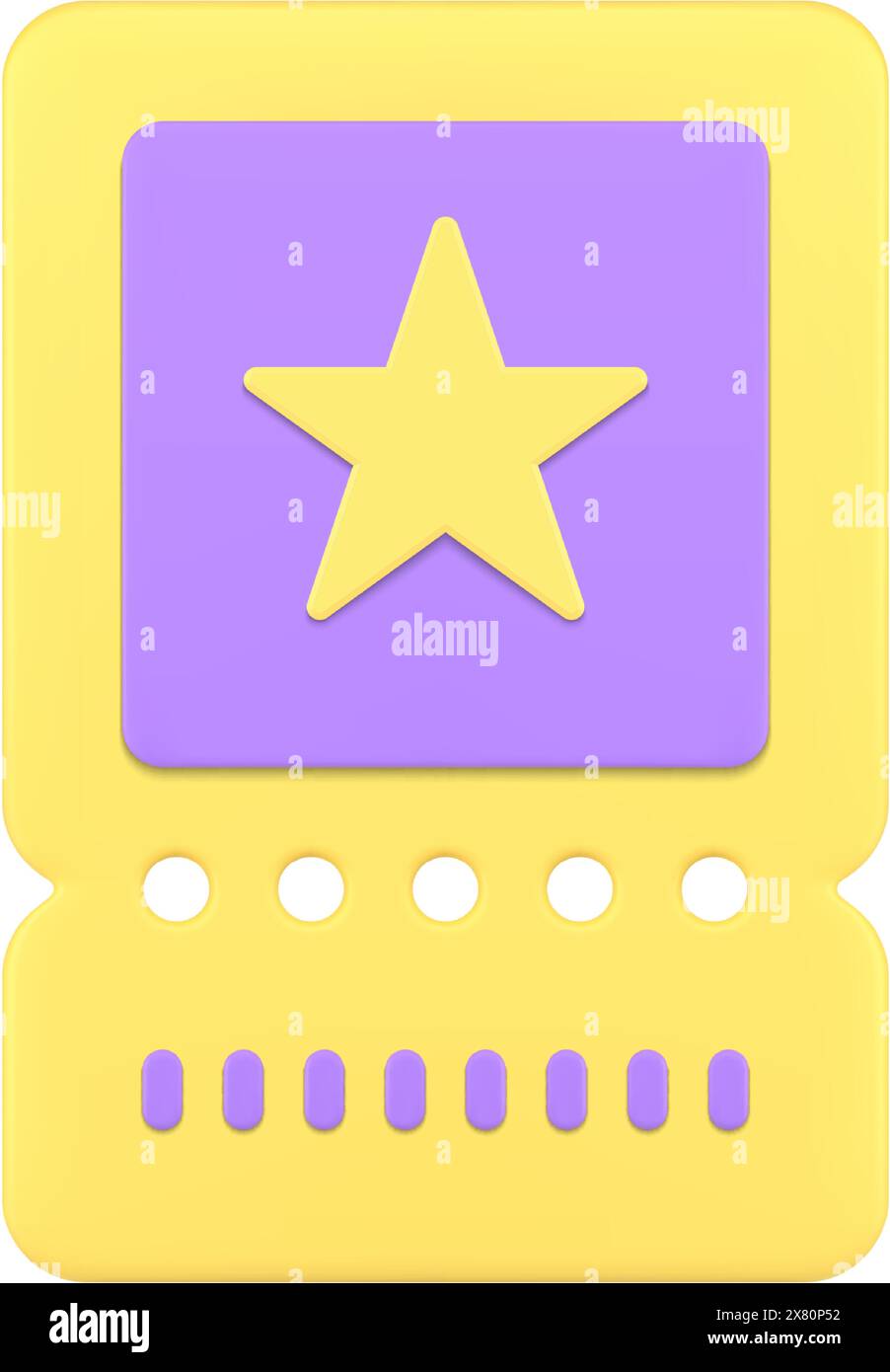 Concert celebrity show ticket yellow purple vertical entry pass ...