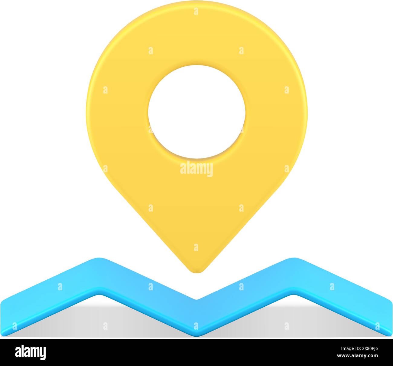 Yellow map pin location mark delivery transportation navigation marker address route pushpin ...