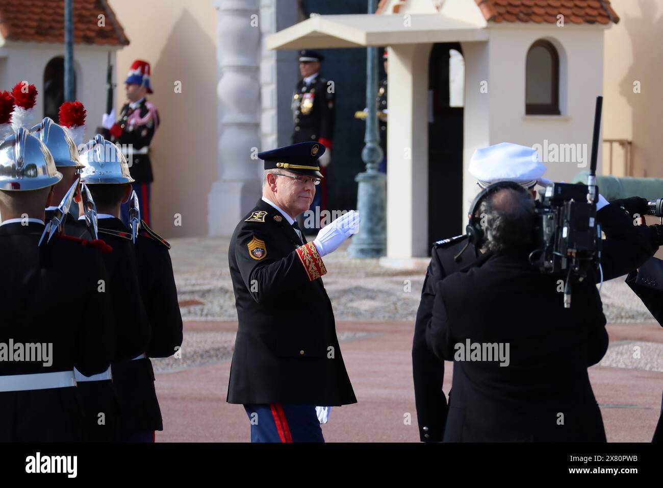 Prince albert monaco uniform hi-res stock photography and images - Alamy