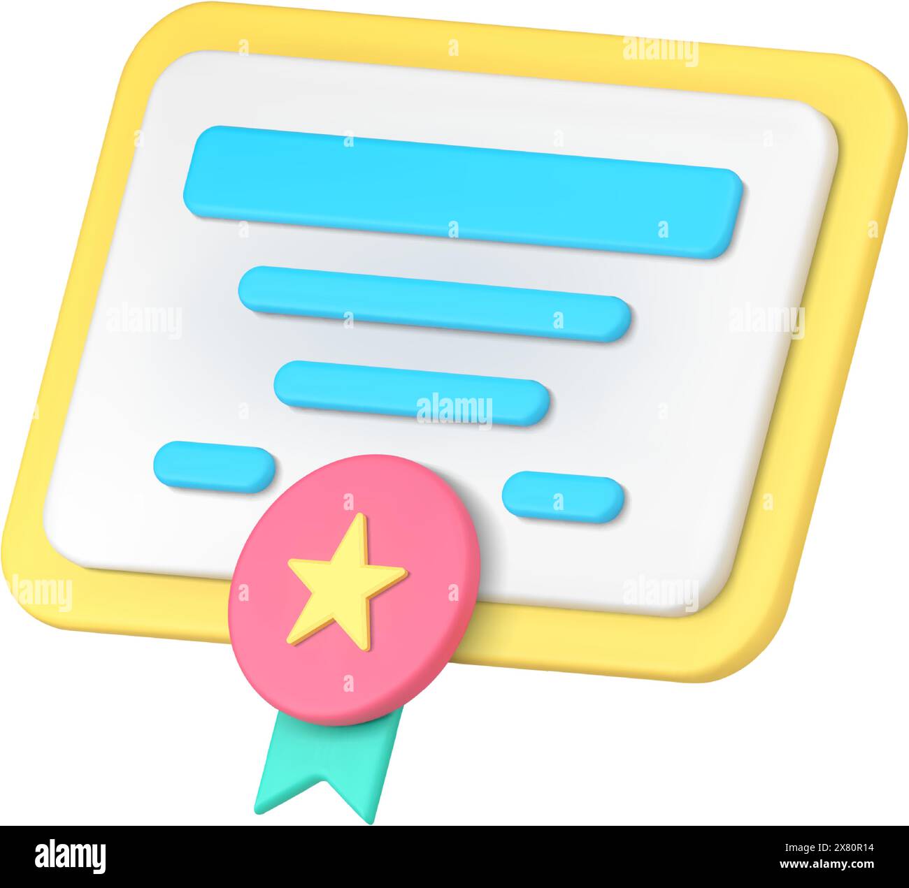 Educational award scholarship diploma grant document reward with medal ...