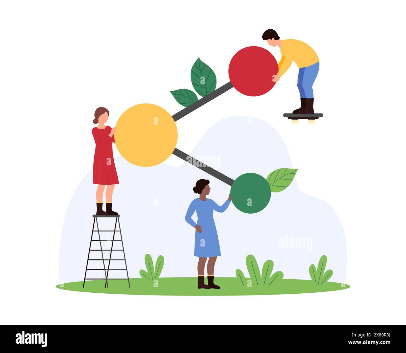 P2P network, global support services to share and exchange information ...