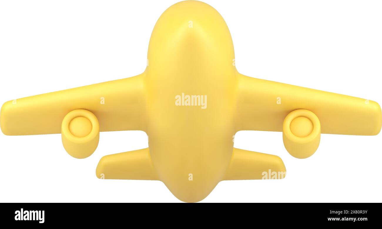 Yellow flight up airplane departure from airport air travel vacation ...