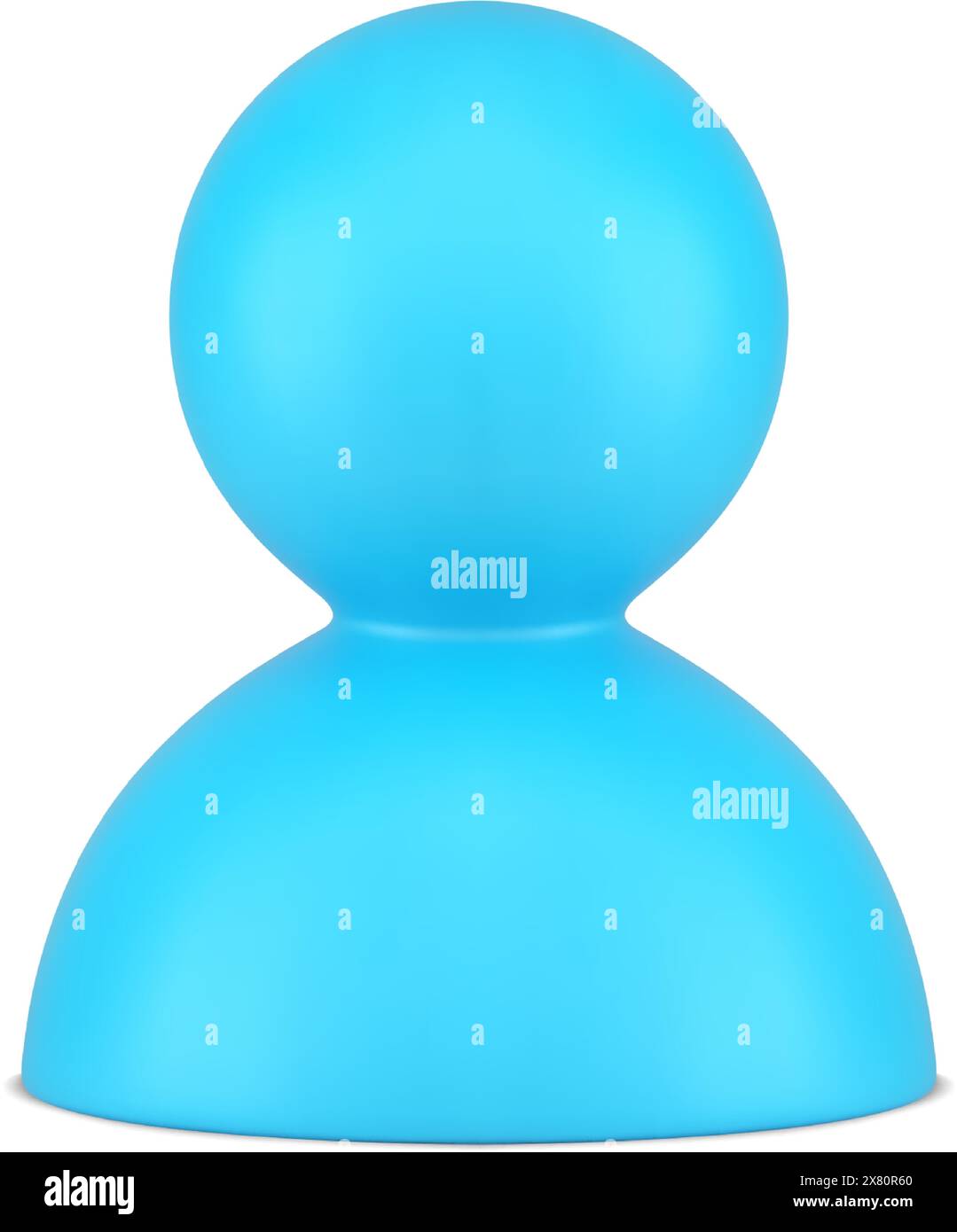 Blue personal account avatar human head internet identity social media ...