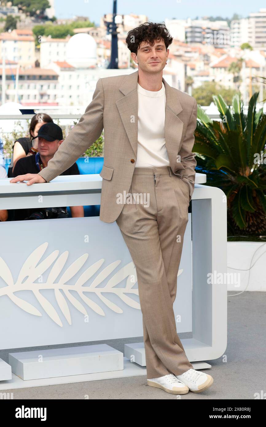 Daniele Rienzo poses at the photo call of 'Parthenope' during the 77th ...