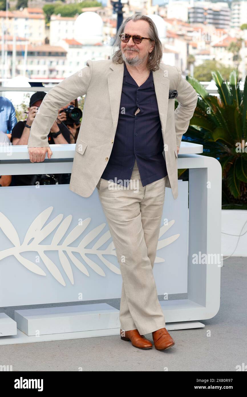 Gary Oldman poses at the photo call of 'Parthenope' during the 77th ...