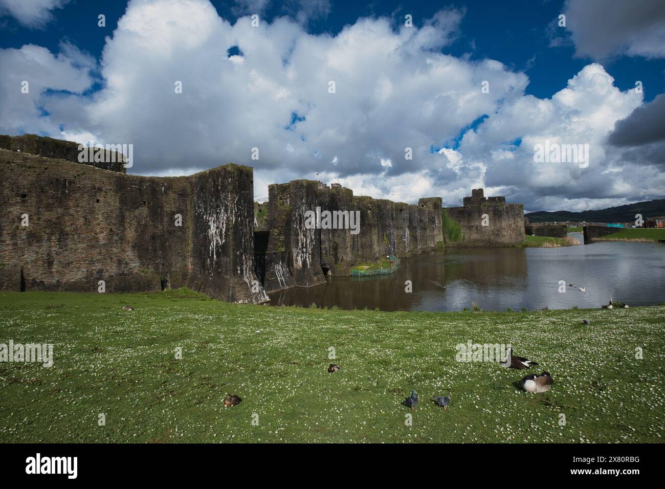 View castle caerphilly in hi-res stock photography and images - Alamy