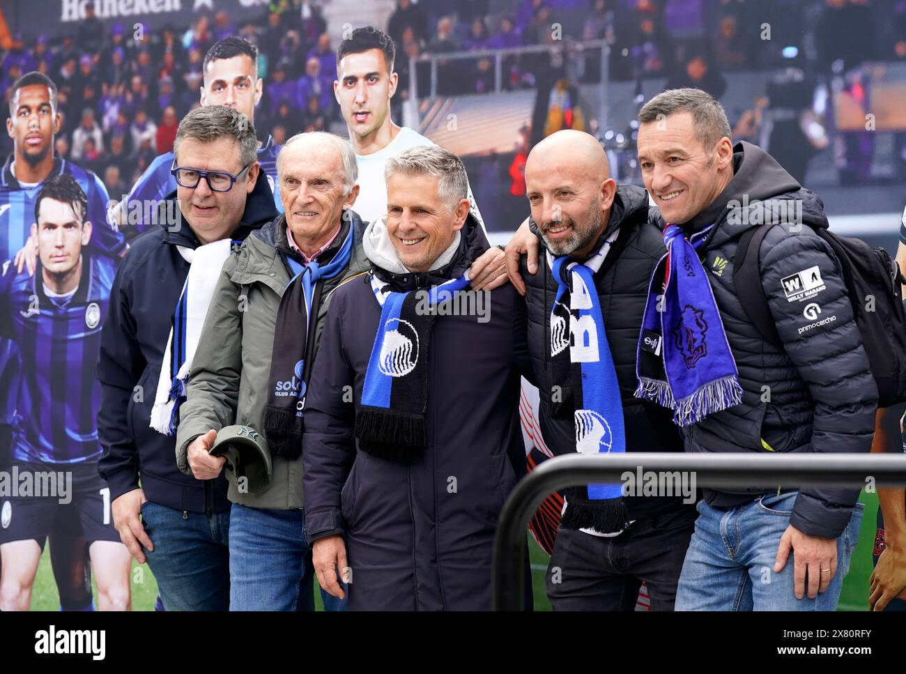 Atalanta fans at the fan zone in Dublin Castle ahead of the UEFA Europa ...