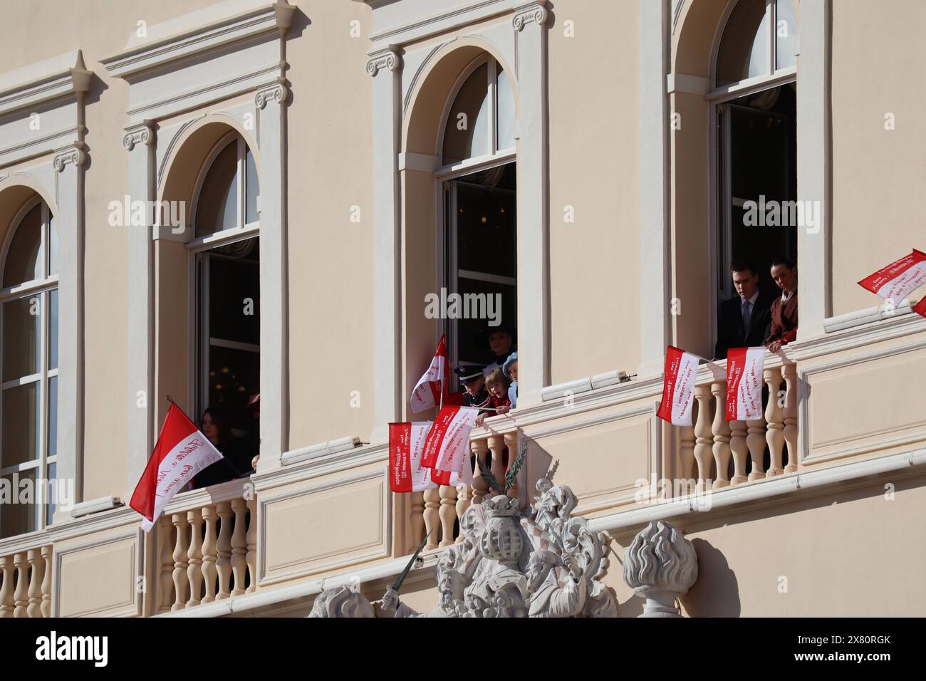 Princely Grimaldi family greets the inhabitants of the Principality ...