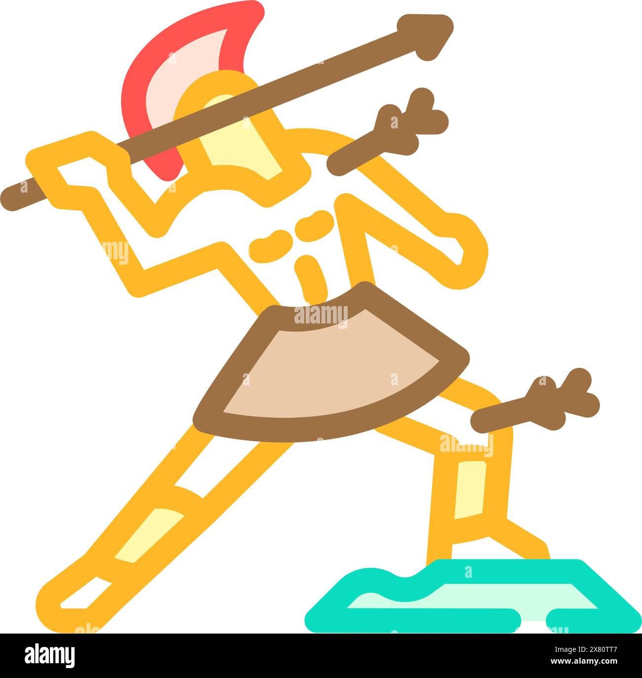 warior spartan roman greek color icon vector illustration Stock Vector ...