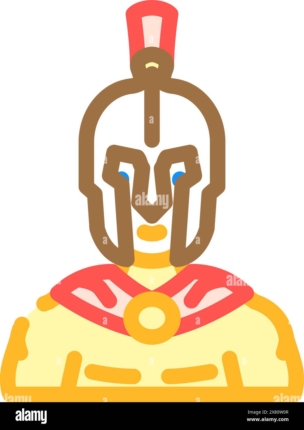 gladiator spartan roman greek color icon vector illustration Stock ...